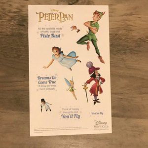Disney | Other | Disney Movie Club Peter Pan Stickers | Poshmark